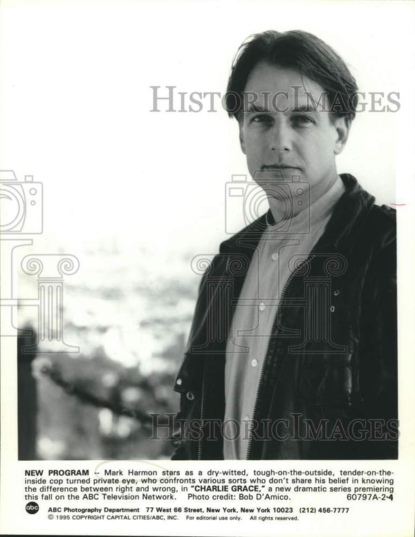 1995 Press Photo Actor Mark Harmon in "Charlie Grace" on ABC Television ...