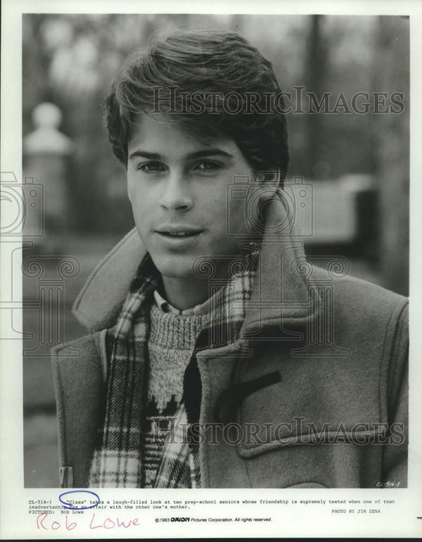 1983 Press Photo Actor Rob Lowe in "Class" Movie Scene - sap18017 ...