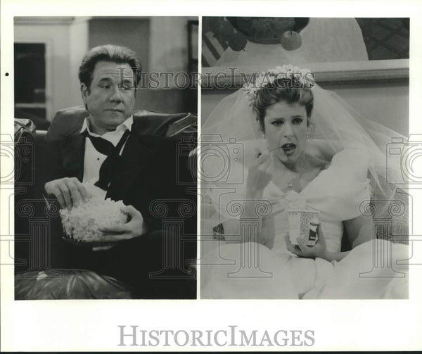 1995 Press Photo Actors John Larroquette and Alison LaPlaca on NBC ...