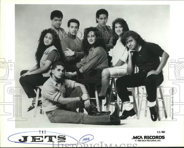 1990 Press Photo The Jets, Pop Music Group - sap18678 - Historic Images