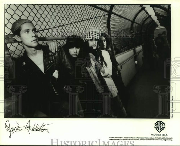 1988 Press Photo Members of Jane's Addiction, rock band from Los Angel ...