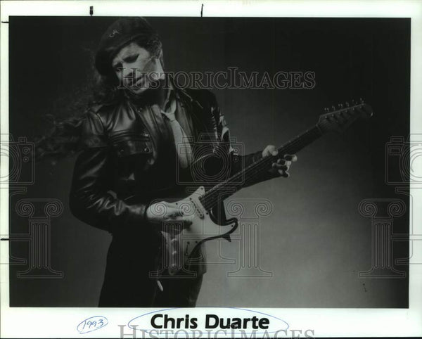 1993 Press Photo Guitarist Chris Duarte - sap21163 - Historic Images