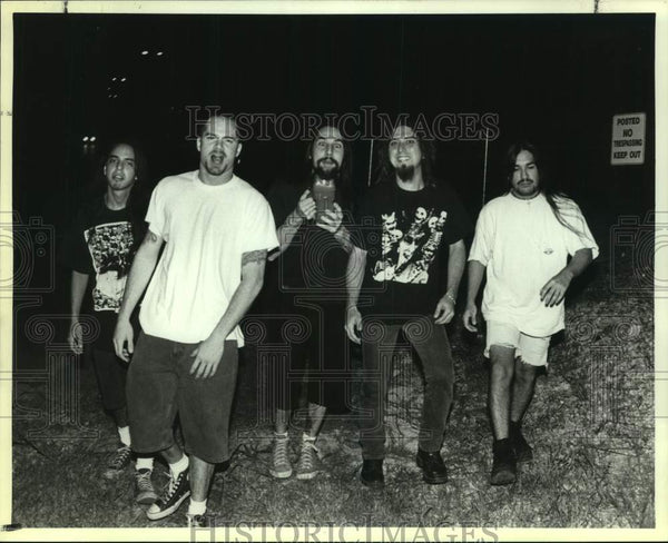 1995 Press Photo Five Members of the Alienation rock band, Entertainer ...