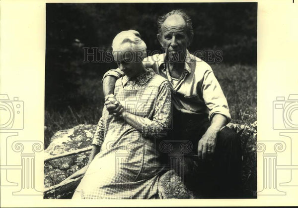 1987 Press Photo Actors Hume Cronyn and Jessica Tandy in "Foxfire" on ...