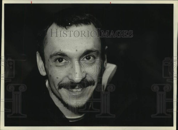 1975 Press Photo Actor Michael Bennett, New York at Newman Theater off ...