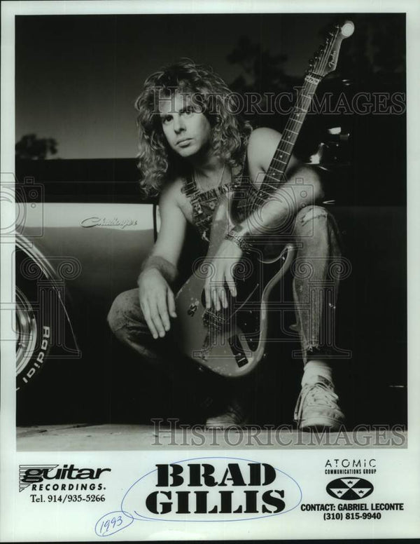 1993 Press Photo Guitarist Brad Gillis - sap22228 - Historic Images