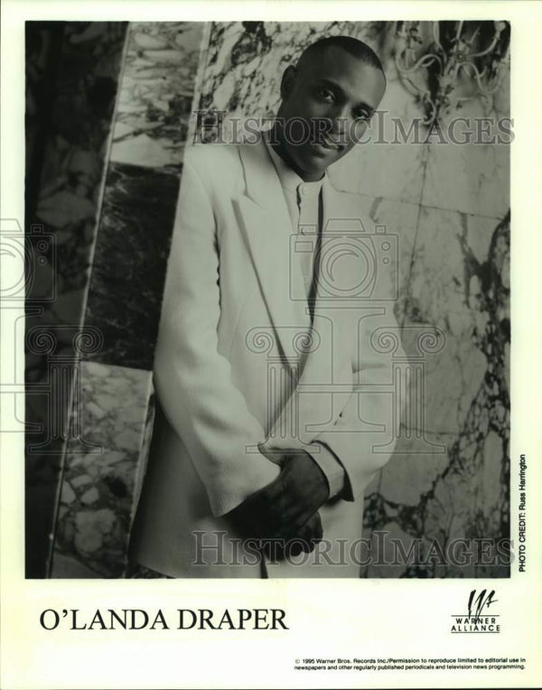 1995 Press Photo Gospel Singer O'Landa Draper - sap22798 - Historic Images