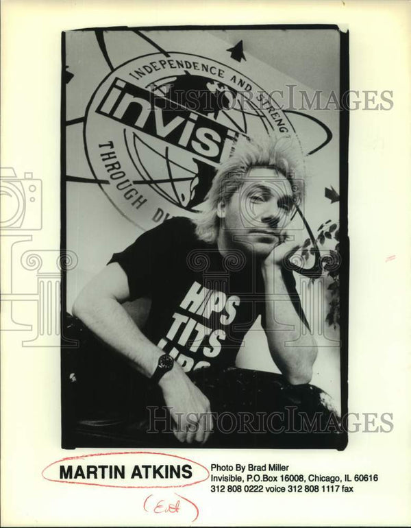 1997 Press Photo Entertainer Martin Atkins - sap23424 - Historic Images