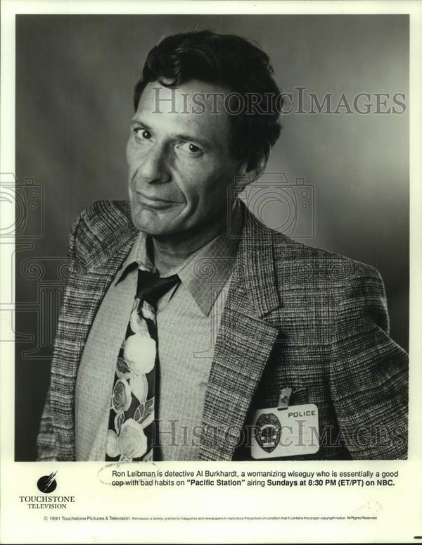 1991 Press Photo Actor Ron Leibman in "Pacific Station" on NBC Televis ...