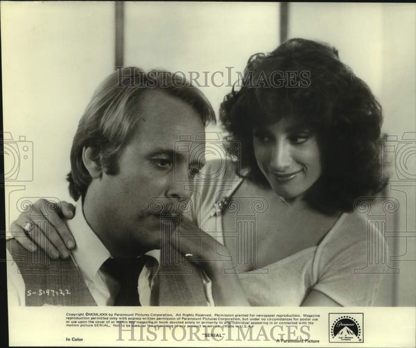 1980 Press Photo Actor Martin Mull with Actress in "Serial" movie - sa ...
