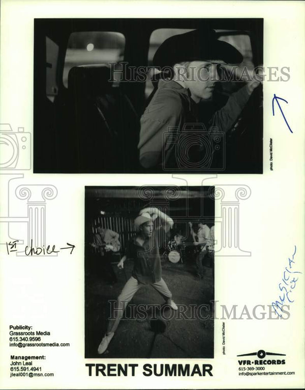 2000 Press Photo Musical artist "Trent Summar" - sap36794 - Historic Images