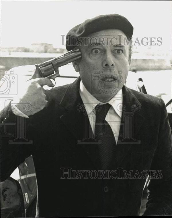 Press Photo Actor Herbert Lom starring in "Revenge of the Pink Panther ...