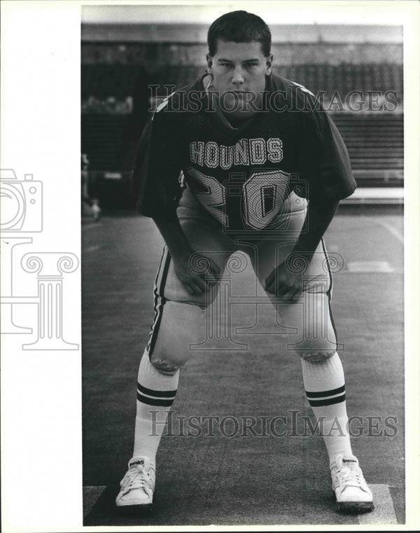 Press Photo Boerne High School football player Todd Taylor - sas01214 ...