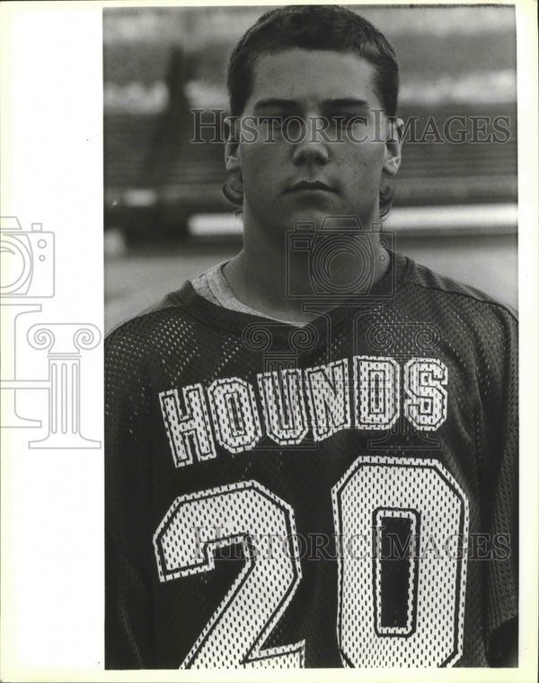 Press Photo High school football player Todd Taylor - sas01307 ...