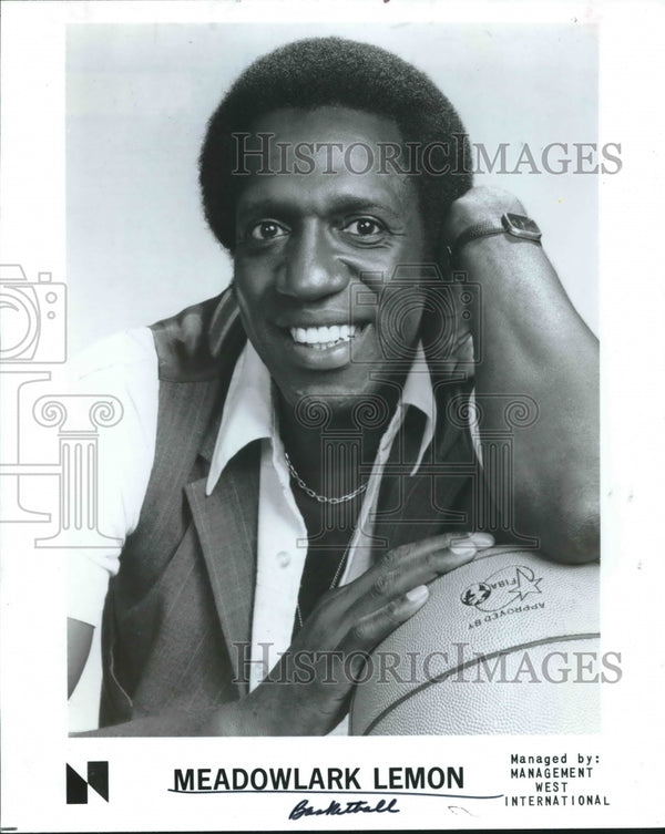 Press Photo Harlem Globetrotters star Meadowlark Lemon - sas02029 ...