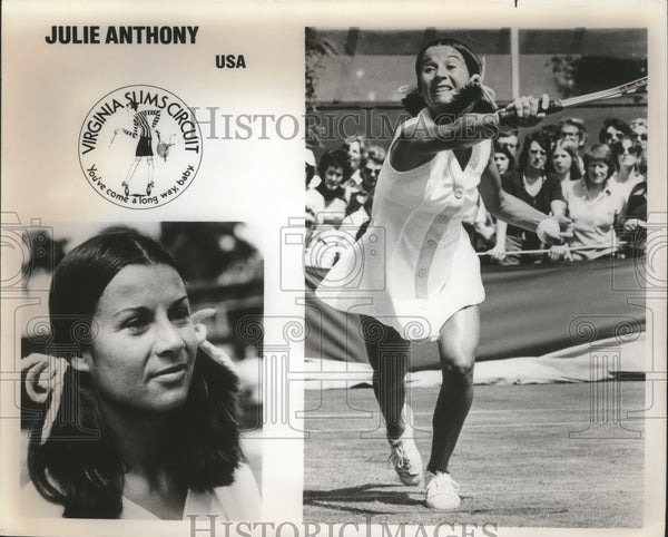 Press Photo Julie Anthony, United States of America, Virginia Slims ...