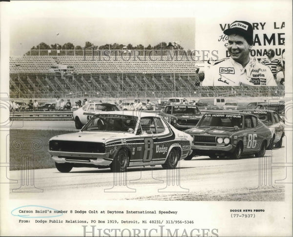 Press Photo Carson Baird's Dodge Colt at Daytona International Speedway ...