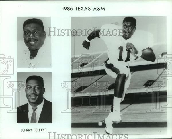 1986 Press Photo Johnny Holland, Texas A & M Football - sas05290 ...