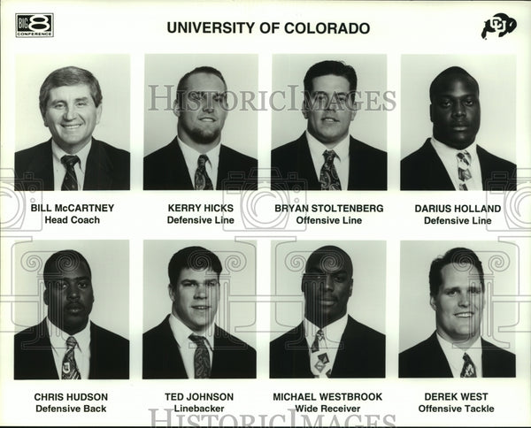 1994 Press Photo University of Colorado Football Team Players and Head ...
