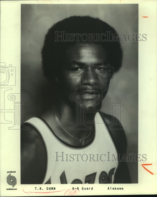 1983 Press Photo Portland Trail Blazers basketball player T.R. Dunn ...