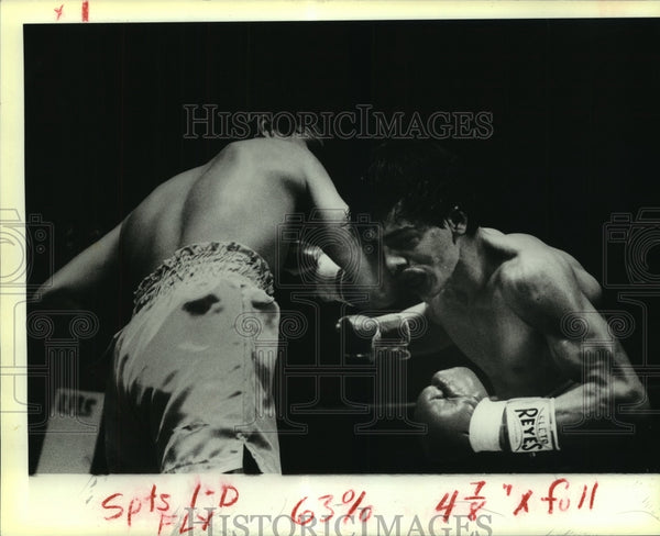 1987 Press Photo Boxers Ray Mendel, left, and Homero Aguilar - sas06703 ...