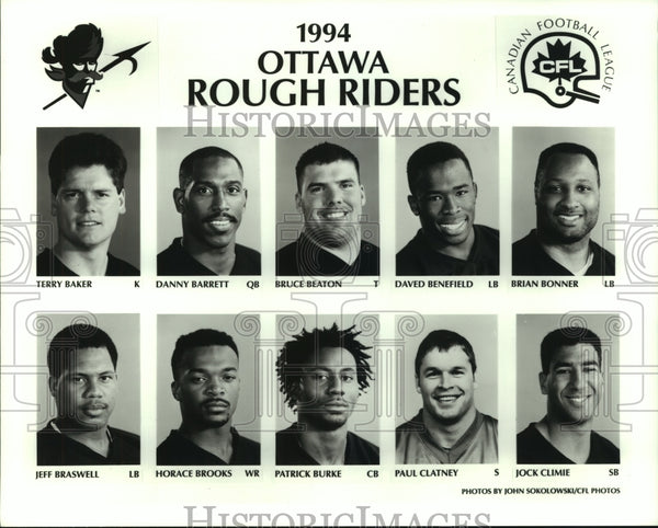 1994 Press Photo Ottawa Roughriders football team mug shots - sas06740 ...