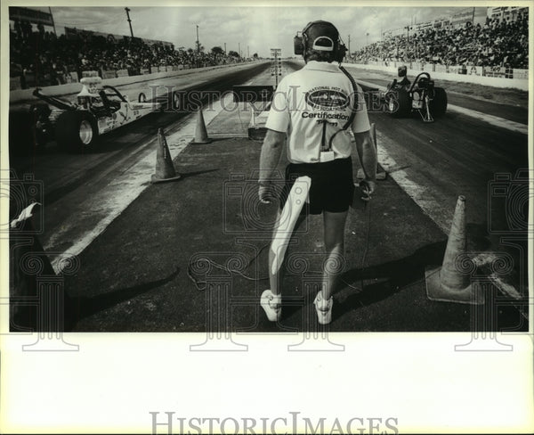 1986 Press Photo Rail Dragster Cars at Alamo Dragway Track - sas06820 ...