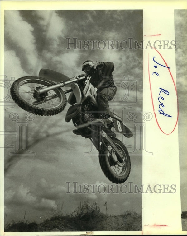 Press Photo Motorcycle athlete Joe Reed - sas07280 - Historic Images