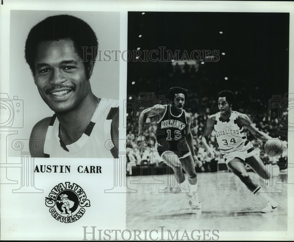 Press Photo Austin Carr, Cleveland Cavaliers Basketball Player at Game ...