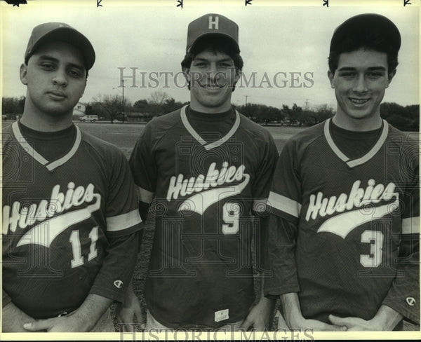 1986 Press Photo Holmes Huskeis High School Baseball Players - sas08031 ...