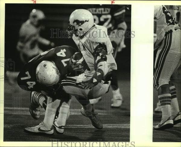 1984 Press Photo Jefferson and Wheatley High School Football Players a ...