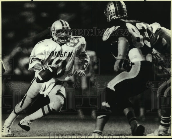 1985 Press Photo Steward Perez, Judson High School Football Quarterbac ...