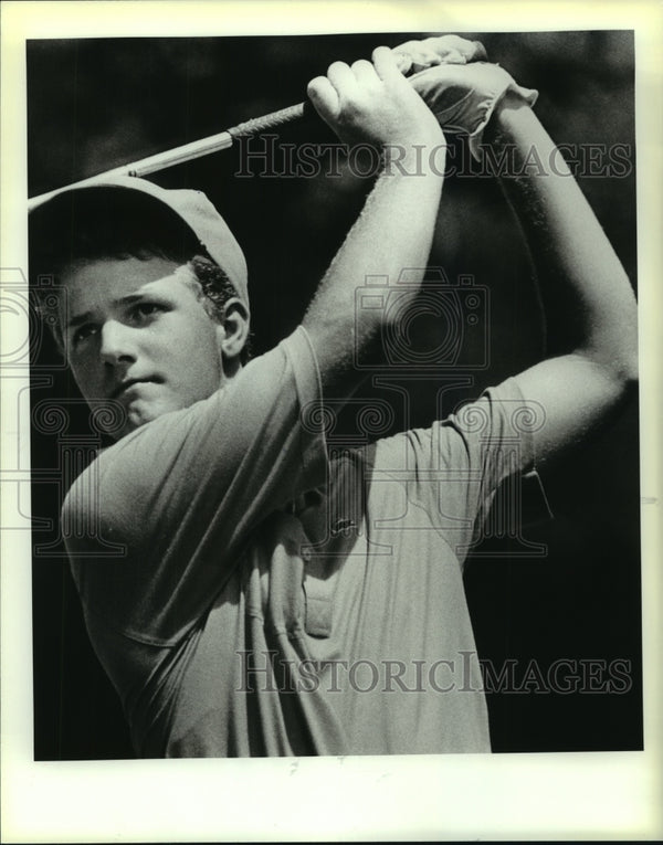 1988 Press Photo Golfer Shawn Hodge at City Junior Golf Tourney in ...