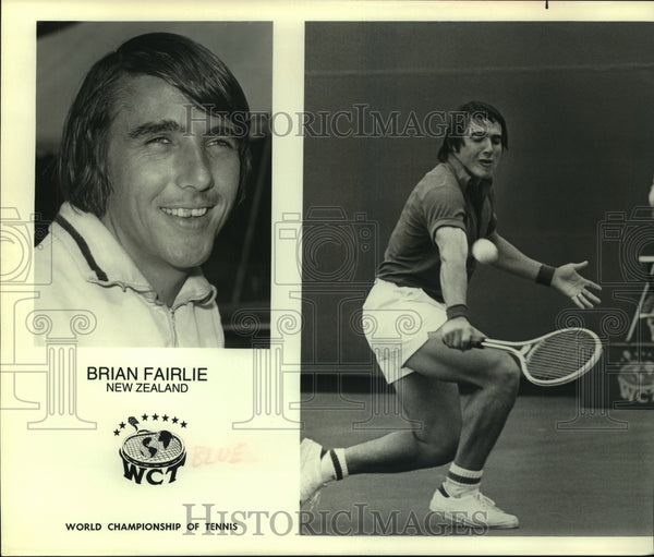 Press Photo World Championship of Tennis player Brian Fairlie of New ...