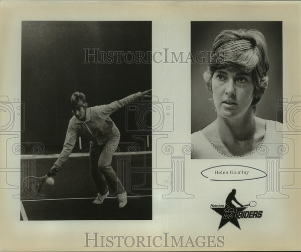 Press Photo Helen Gourlay, Houston EZ Riders Tennis Player - sas10053 ...