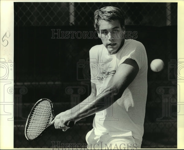 1986 Press Photo Billy Ford, San Antonio Tennis Player at McFarlin ...