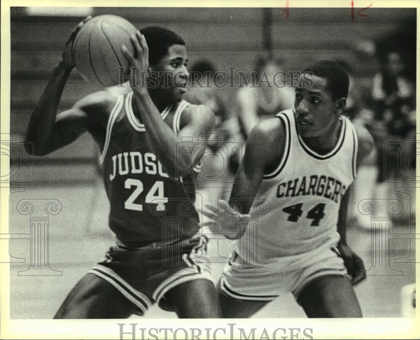 1986 Press Photo Lawrence Frazier, Churchill High School Basketball ...