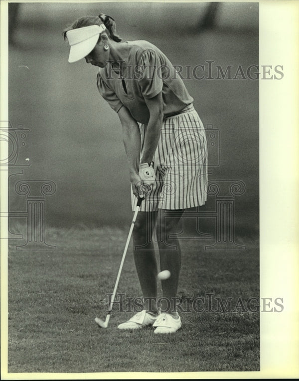 1986 Press Photo Golfer Jane Naylor-Snider plays the City Women's Amat ...