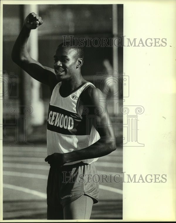 1988 Press Photo Ethridge Green Edgewood Track Runner - sas10904 ...