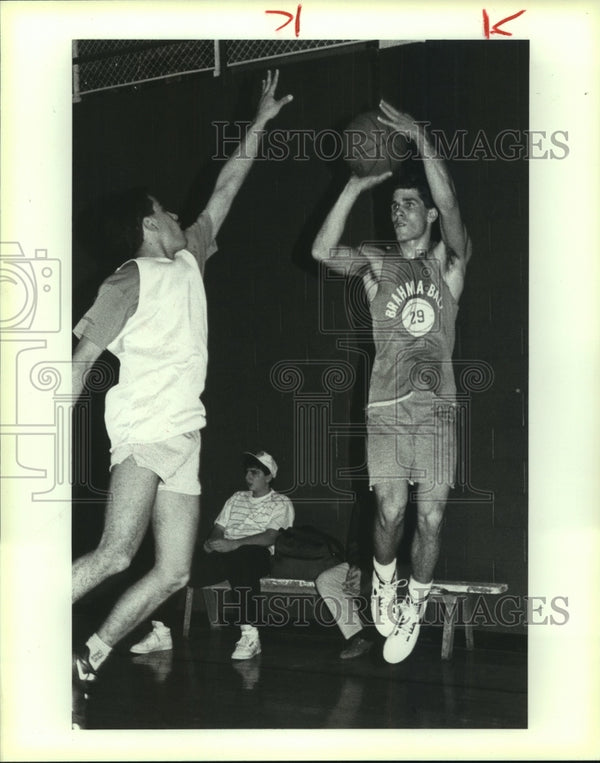 1990 Press Photo Chad Collins, MacArthur High School Basketball Player ...