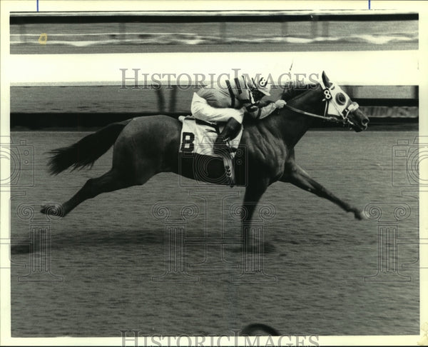 Press Photo Jockey Nicky Wilson Rides Race Horse Darlin Sixarun at Tri ...