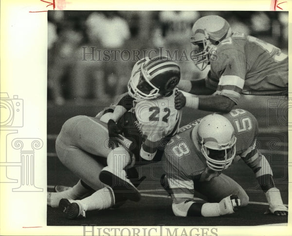 Press Photo Jerry Gordon, San Antonio Gunslinger Football Player at ...