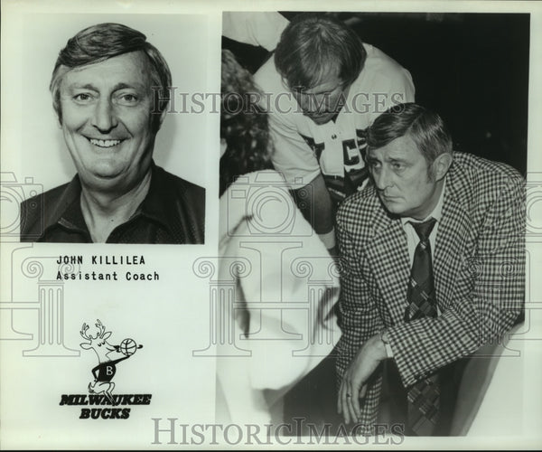 Press Photo John Killilea, Milwaukee Bucks Assistant Basketball Coach ...