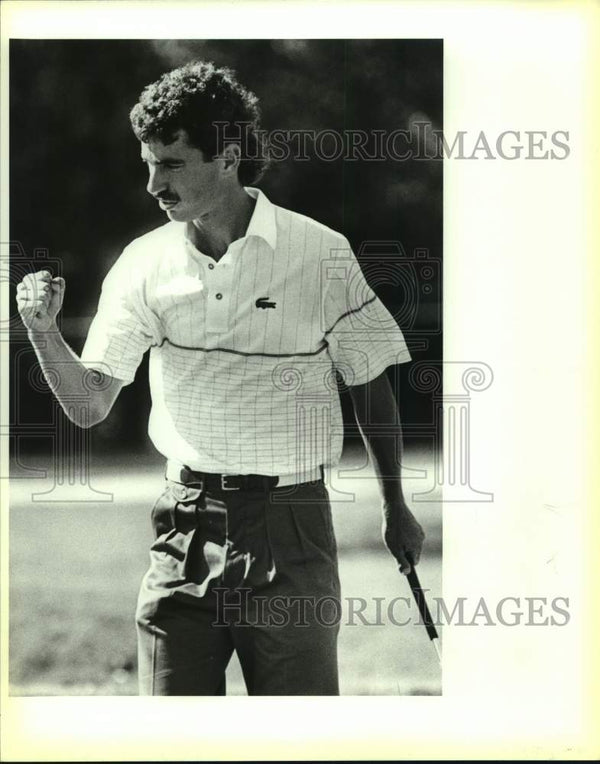 1987 Press Photo Pro golfer Corey Pavin at the Nabisco Championship ...