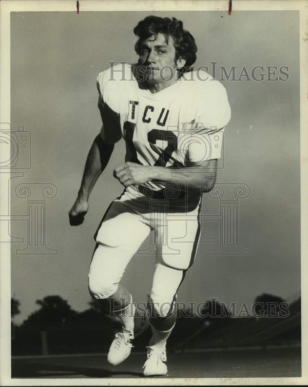 1975 Press Photo Texas Christian college football player Dennis McGehee ...