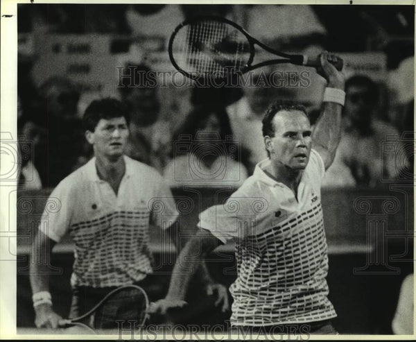 1986 Press Photo San Antonio team tennis players Kim Warwick and Ben ...