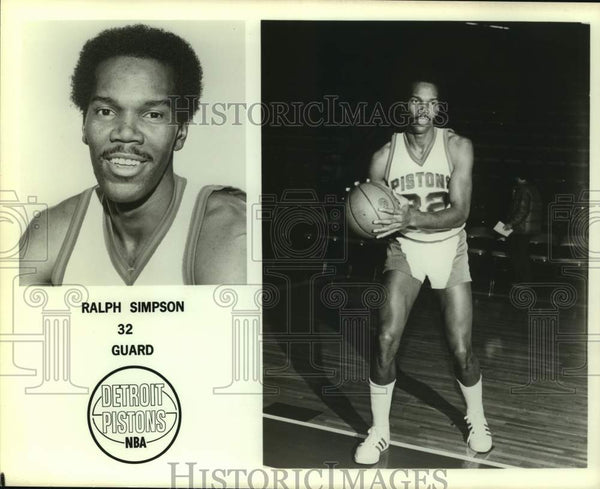 Press Photo Detroit Pistons basketball player Ralph Simpson - sas15663 ...