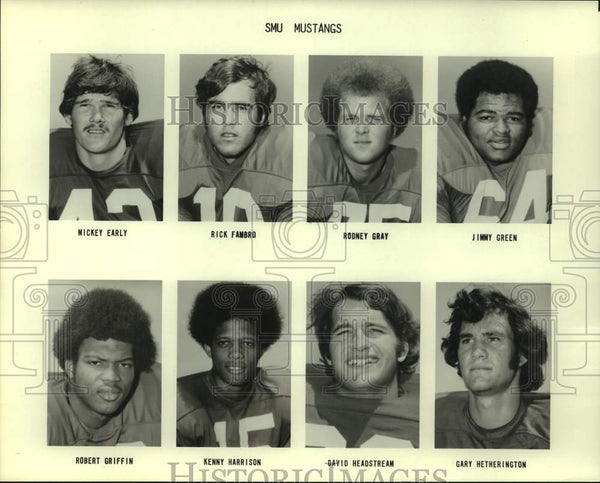 Press Photo Southern Methodist college football mug shots - sas15950 ...