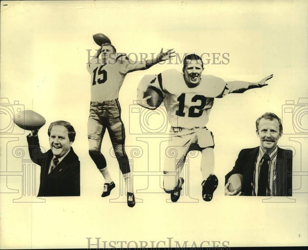 1977 Press Photo Former USC football players Rod Sherman and Craig ...