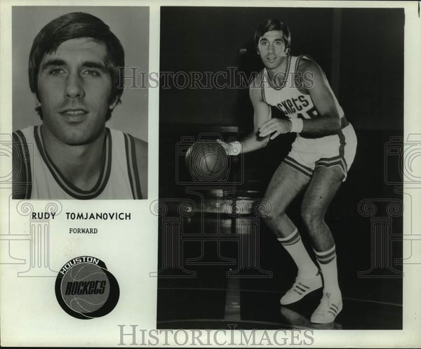 Press Photo Houston Rockets basketball player Rudy Tomjanovich ...